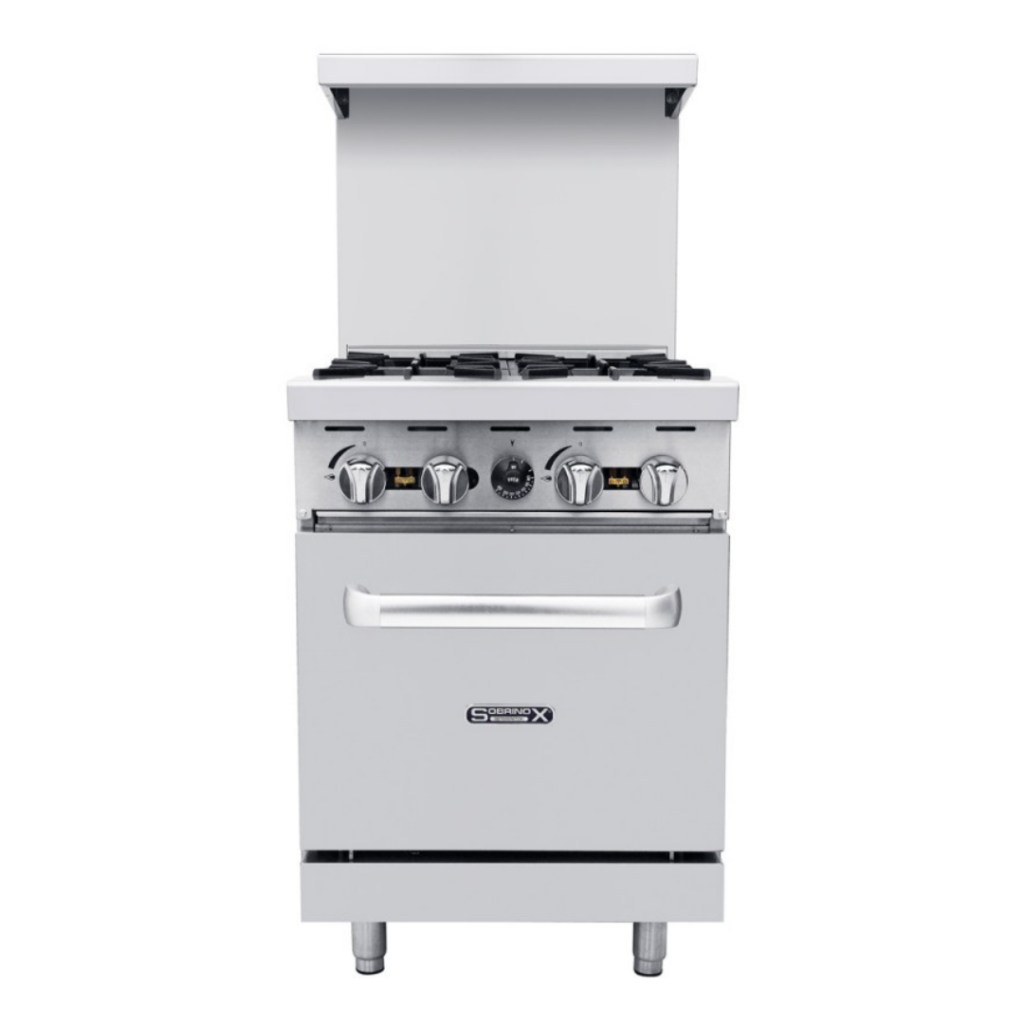 Estufa 4 quemadores, 1 horno: 0.6 m AGR-4B COOK RITE