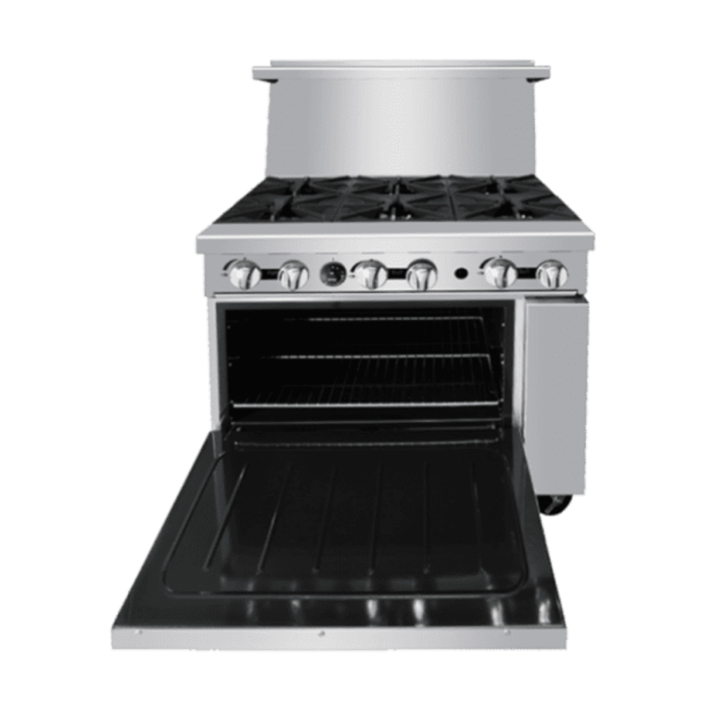 Estufa 6 quemadores, 1 horno: 0.9 m AGR-6B COOK RITE